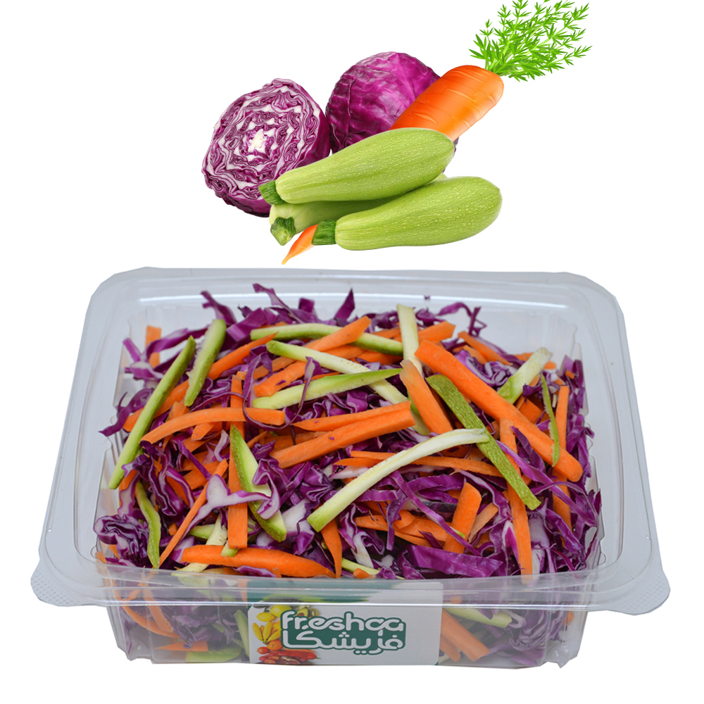 Fresh Mix Chinese Vegetables (Carrot, Zucchini and Red Cabbage) - Freshqa