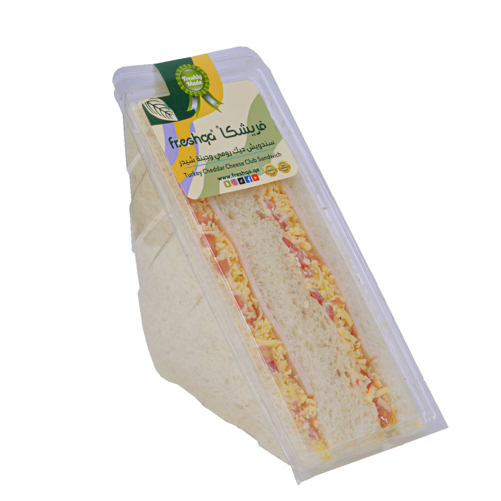 Fresh Turkey Cheddar Cheese Club Sandwich - Freshqa
